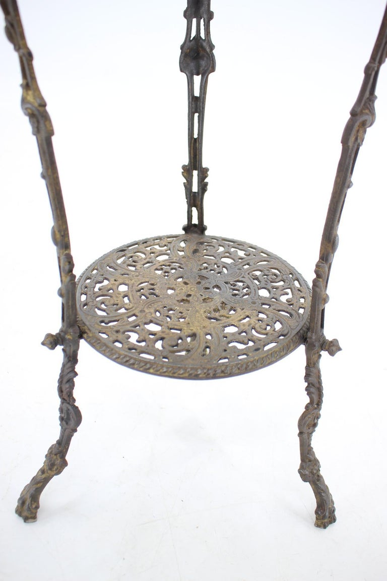 1950s Danish Iron Flower Stand or Side table For Sale at 1stDibs