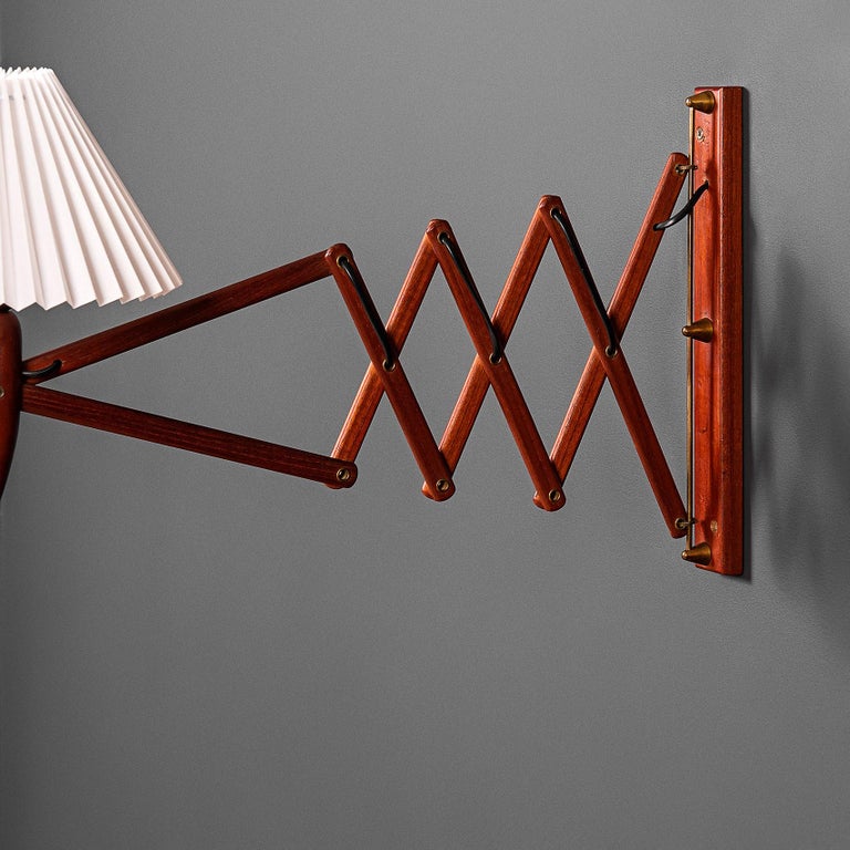 1950's Danish Scissor Wall Lamp For Sale at 1stDibs