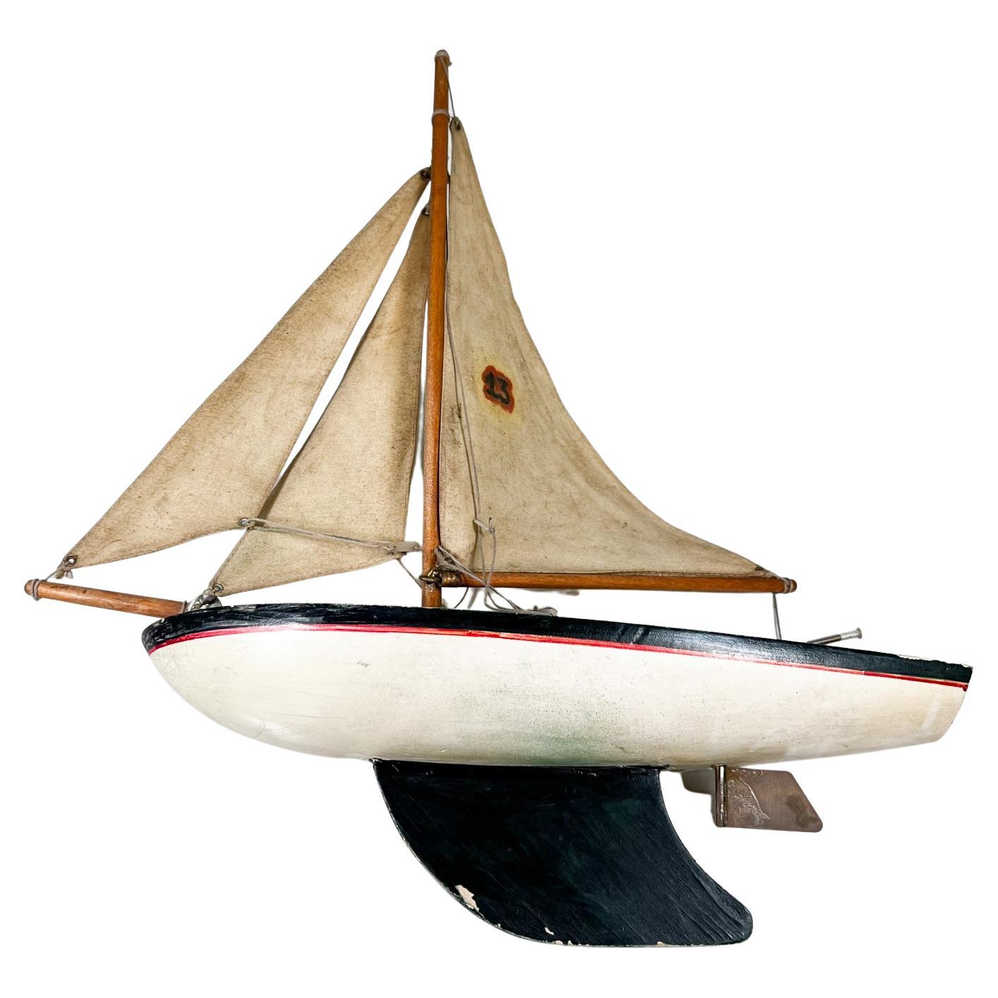 Vintage Midcentury Style Beautiful Handcrafted Stained Glass Sailboat ...