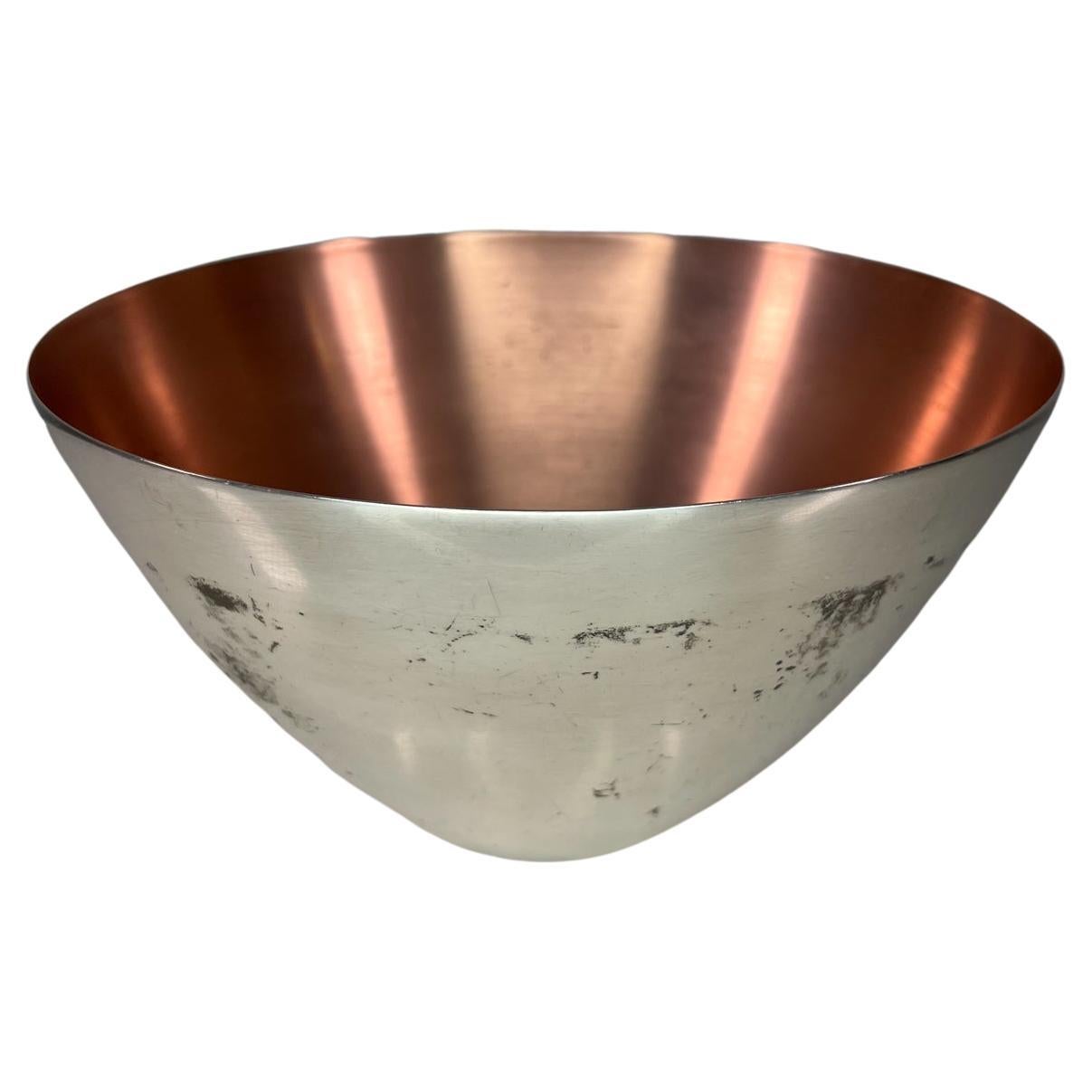 1950s DGS Modernist Bowl in Silverplate and Enamel Denmark For Sale at ...