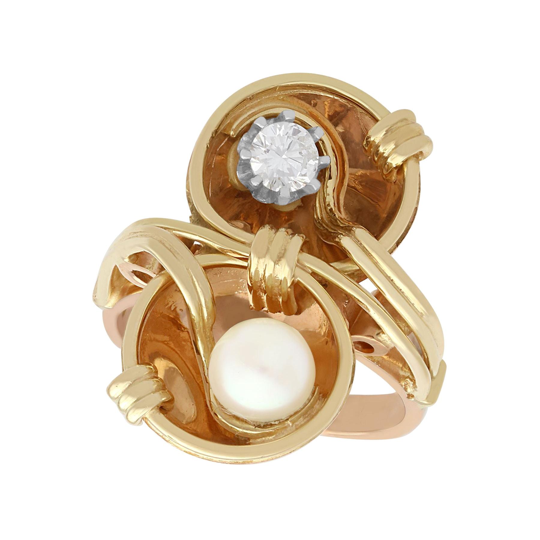 1950s gold and topaz ring For Sale at 1stDibs