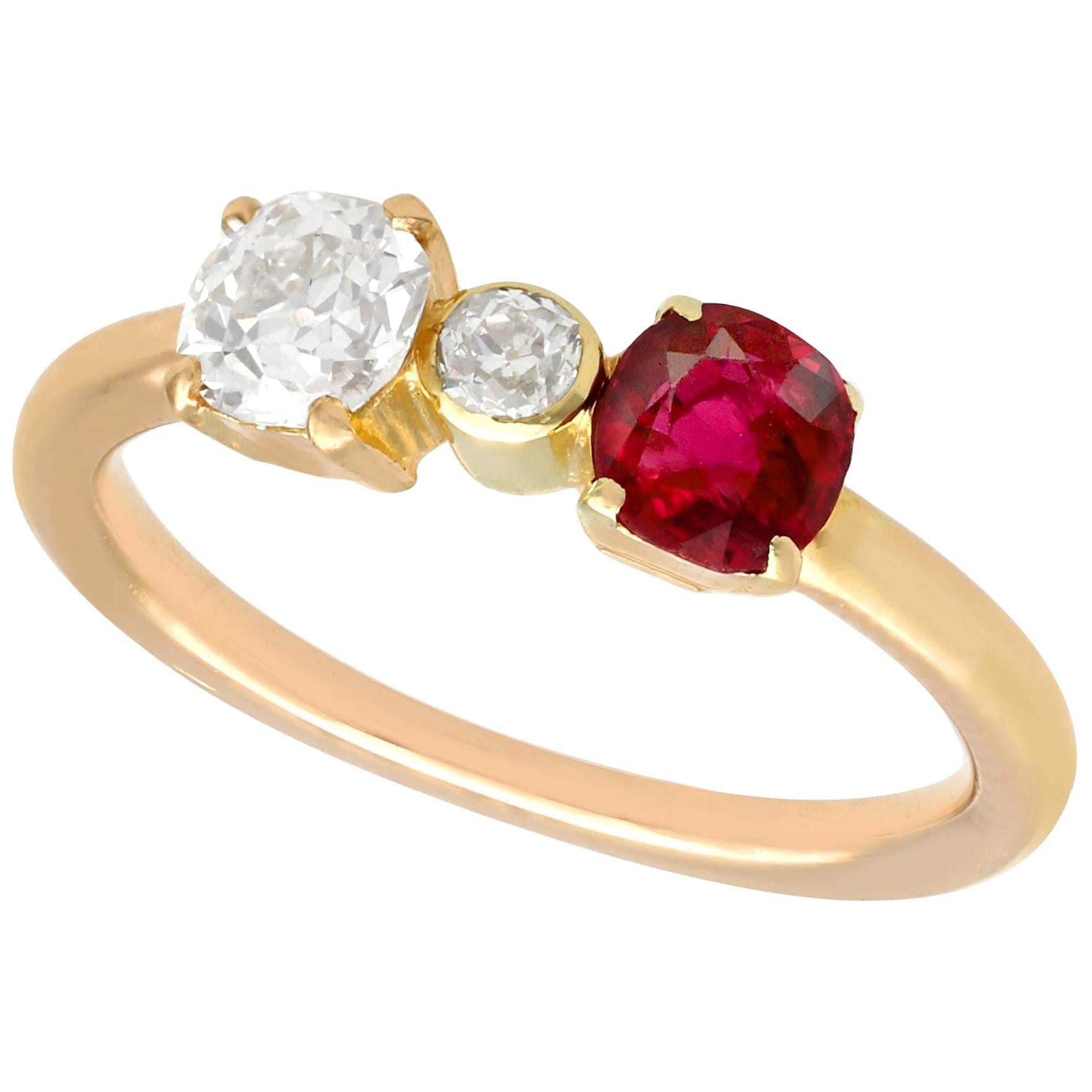 Ruby and Diamond Ring For Sale at 1stDibs