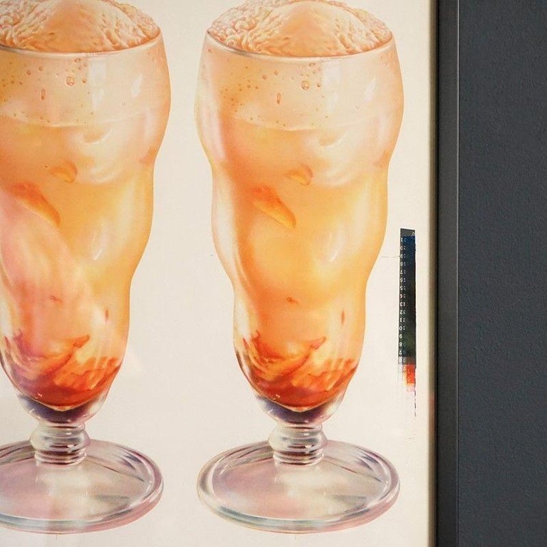 1950s Diner Advertising Malted Milkshakes Designs For Sale at 1stDibs