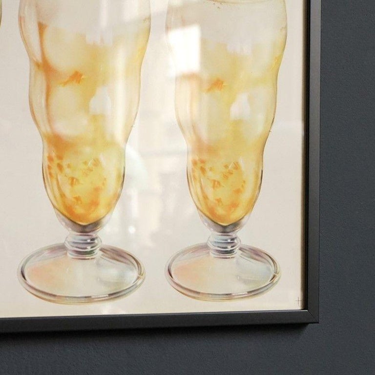 1950s Diner Advertising Malted Milkshakes Designs For Sale at 1stDibs