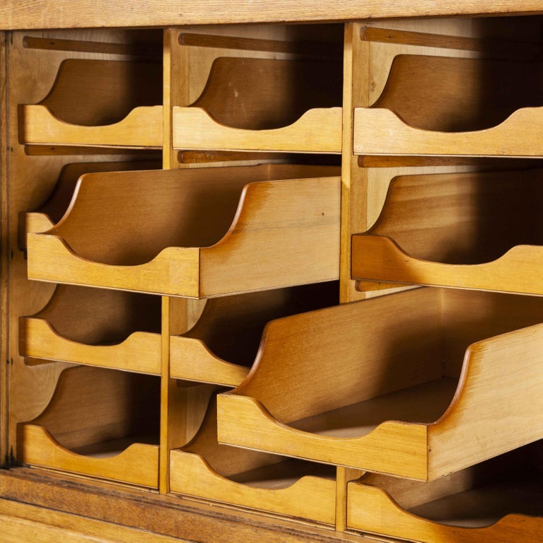 1950's Double Fronted Large Original Haberdashery Storage Unit ...