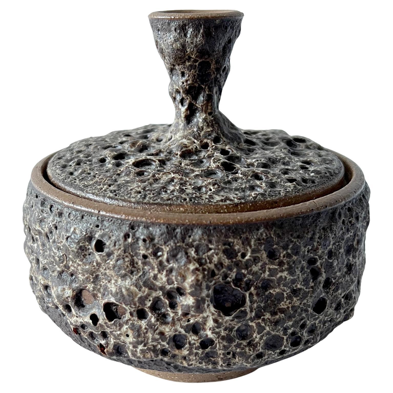 Edna Arnow Illinois Modern Abstract Expressionist Stoneware Lidded ...