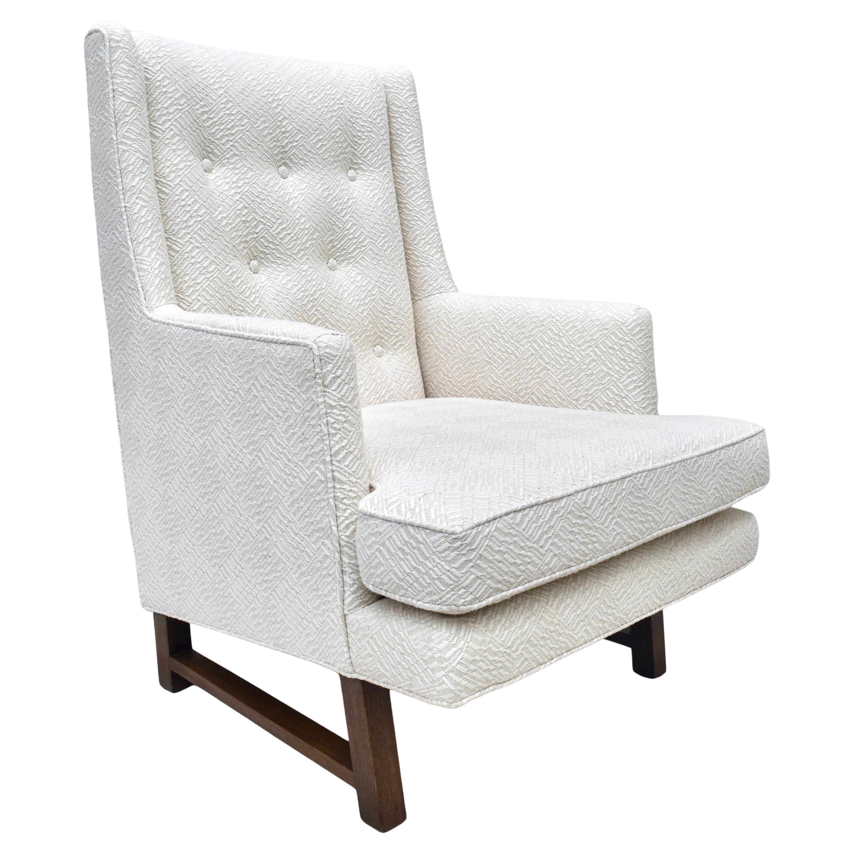 1950's Edward Wormley Dunbar Wingback Lounge Arm Chair For Sale at 1stDibs