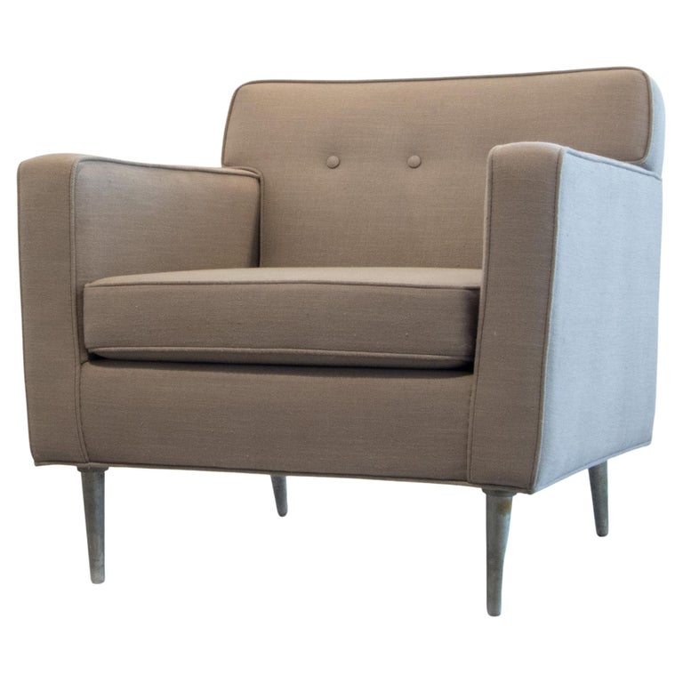 1950s Edward Wormley for Dunbar 4872a Lounge Chair with Solid Aluminum ...
