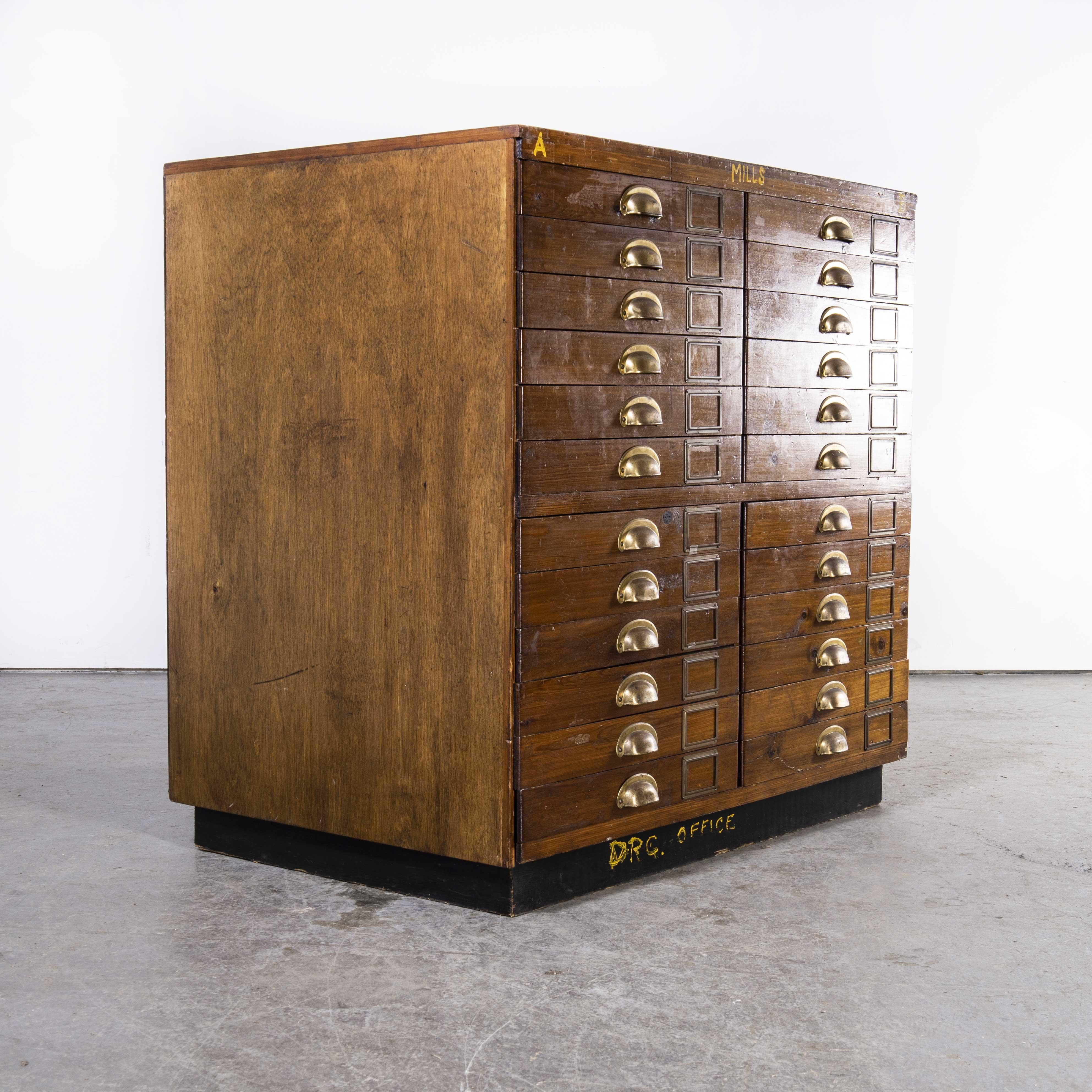 1950's Engineers Drawer Units, Twenty Four Drawers '1226' For Sale at ...