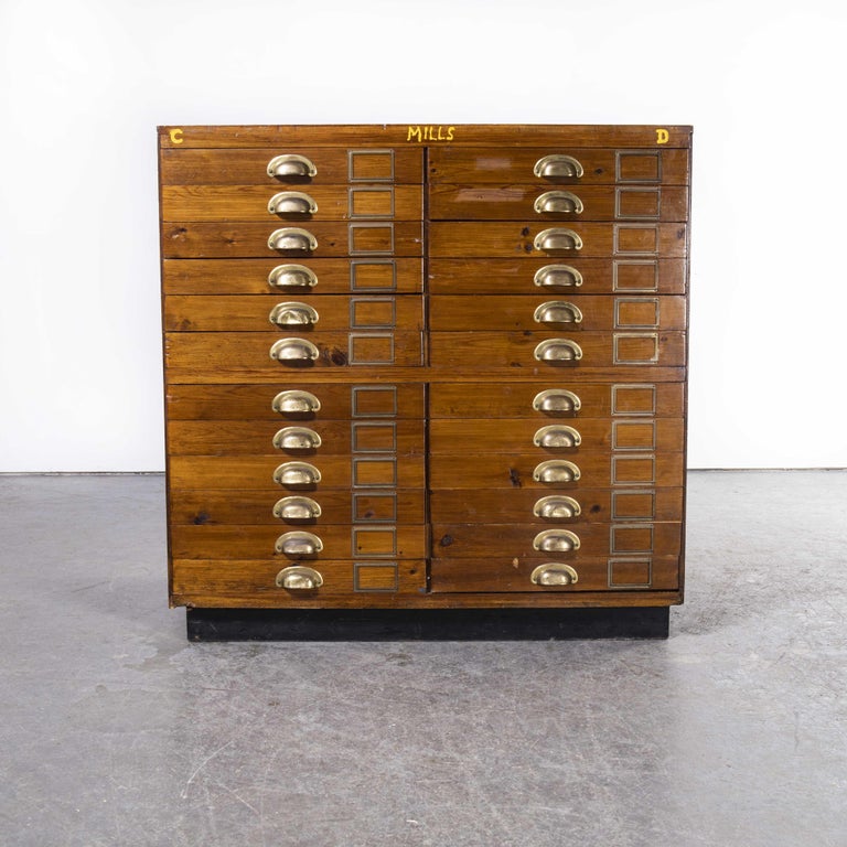 1950's Engineers Drawer Units, Twenty Four Drawers '1226.2' For Sale at ...