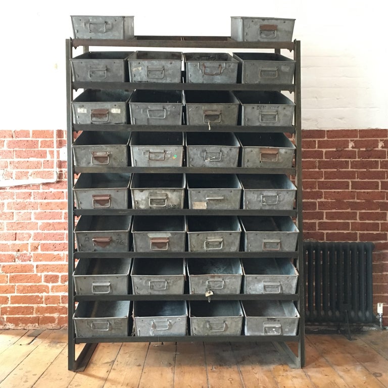 1950s Engineers Storage Racking with Drawers For Sale at 1stDibs ...