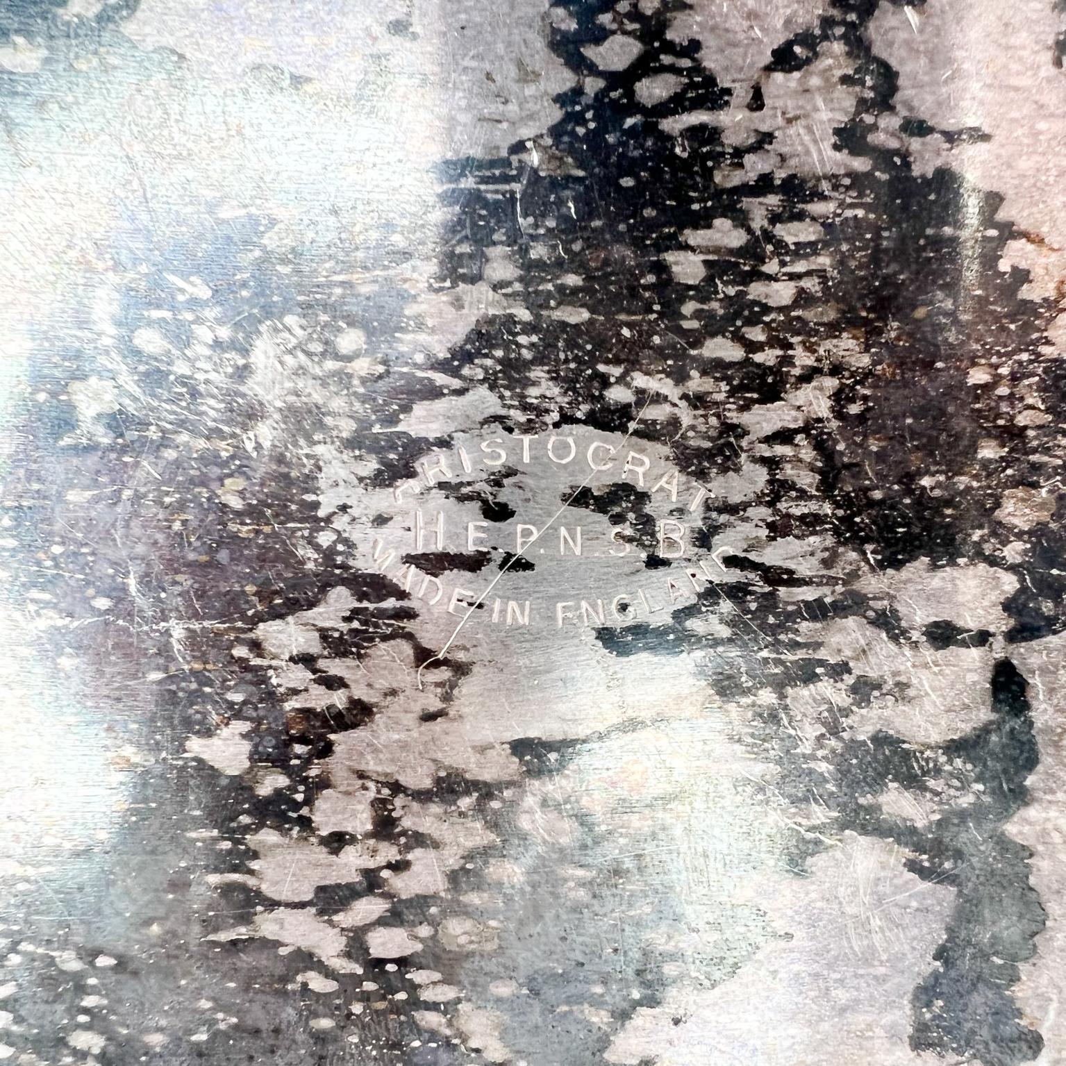 1950s England Fancy Aristocrat Vintage Silverplate Keepsake Box at ...