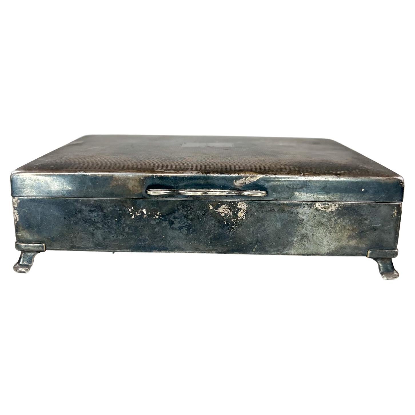 1950s England Fancy Aristocrat Vintage Silverplate Keepsake Box at ...