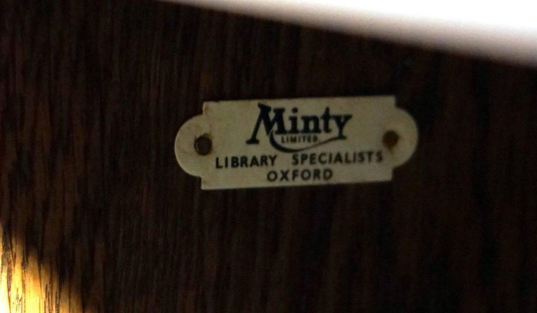 1950s English Modular Minty Oxford Vintage Stacking Legal Bookcase Desk ...