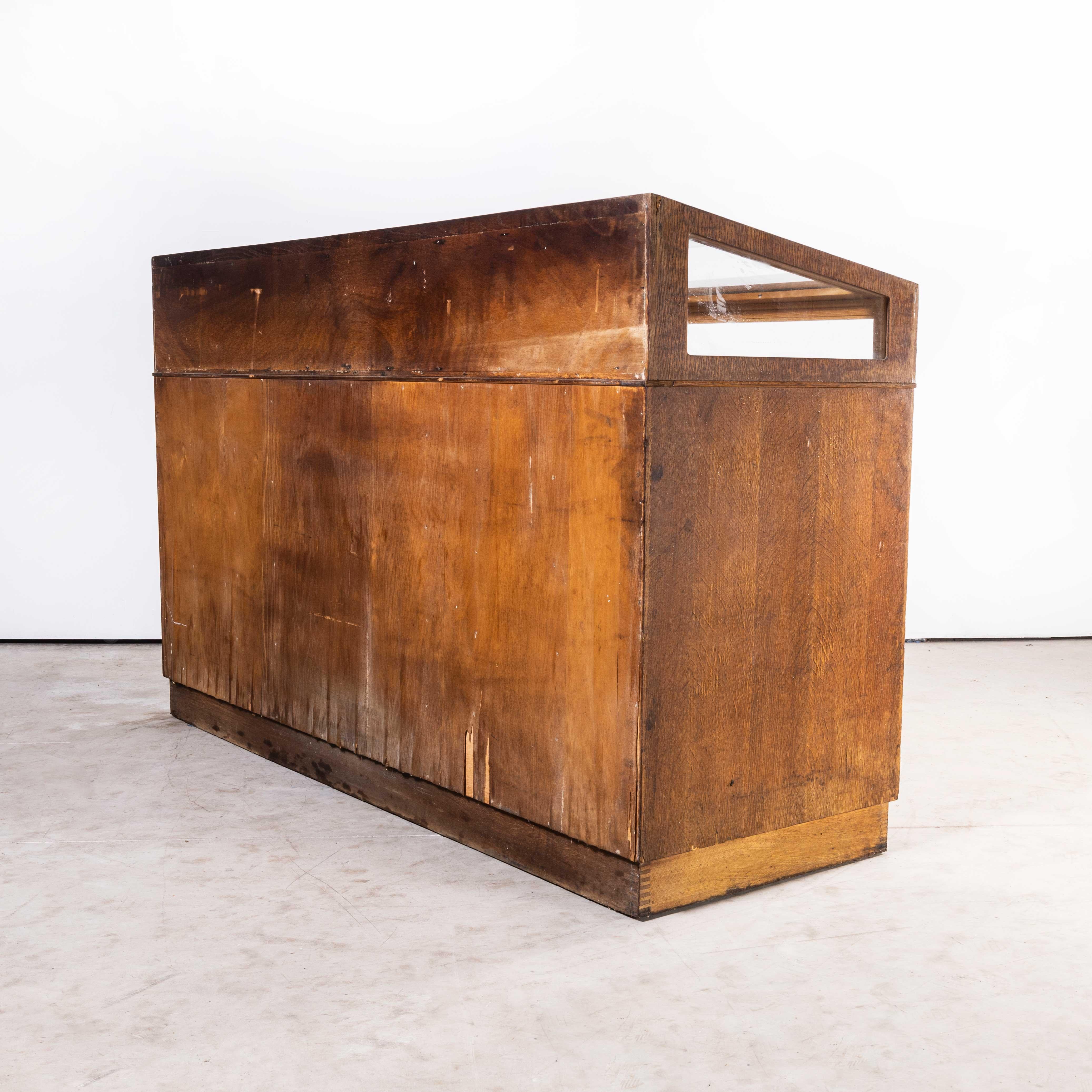 1950's English School Display Cabinet, Hinged Front at 1stDibs