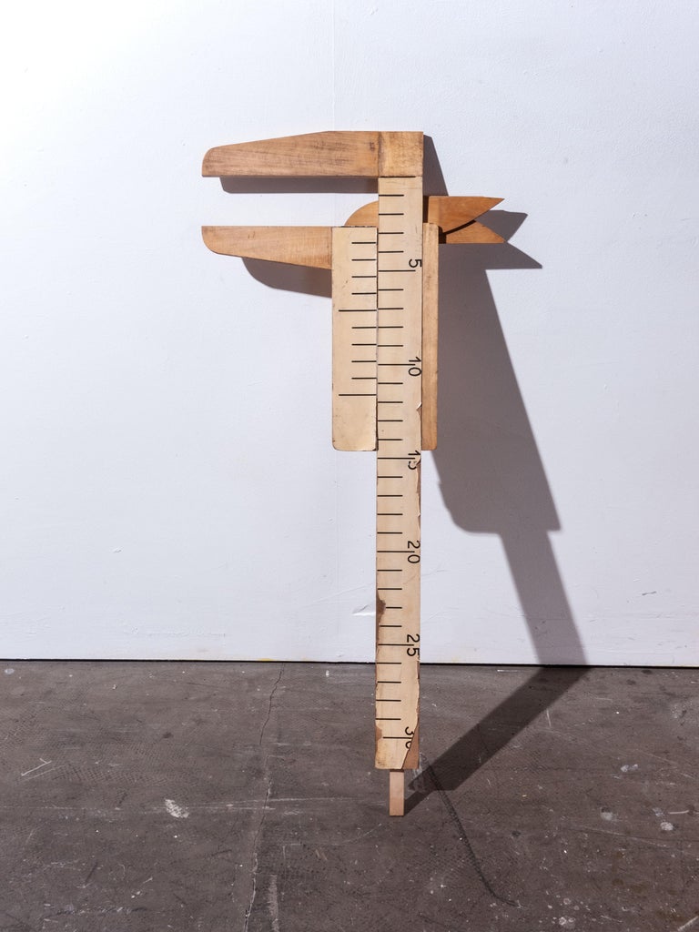 1950s Extra Large Wooden Teaching Callipers For Sale at 1stDibs