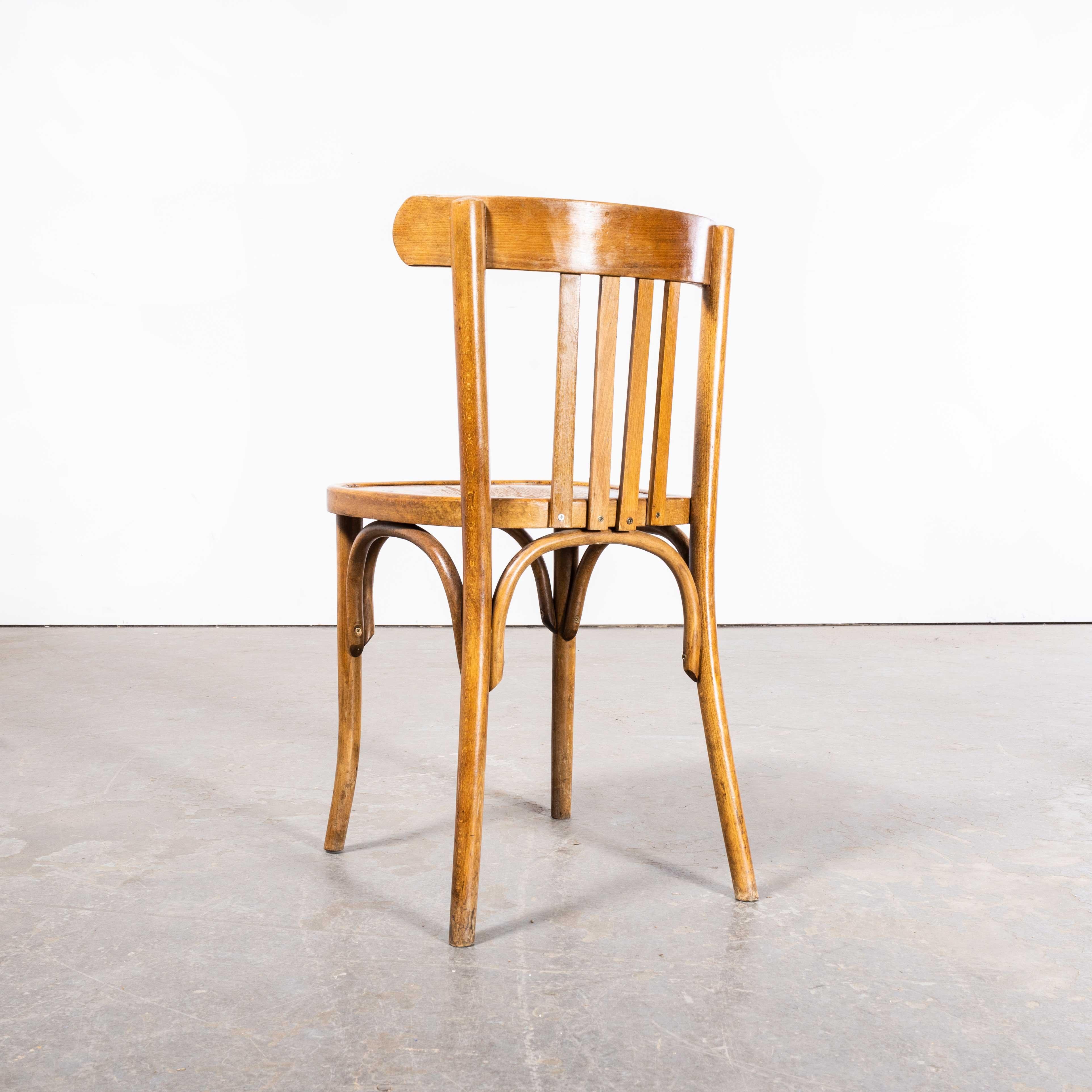 1950's Fischel French Saddle Back Bentwood Dining Chairs - Set Of Eight ...