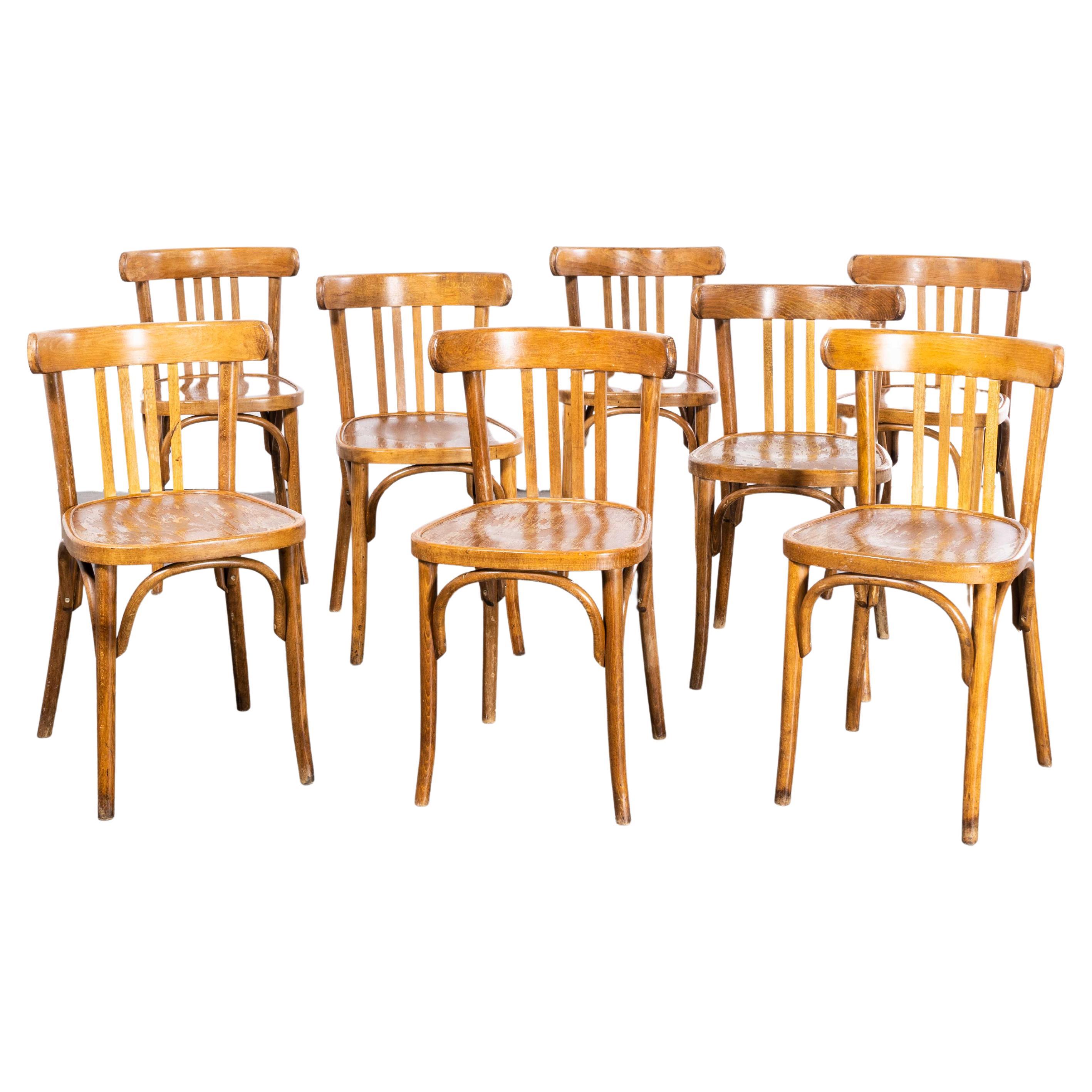 1950's Fischel French Saddle Back Bentwood Dining Chairs - Set Of Eight ...