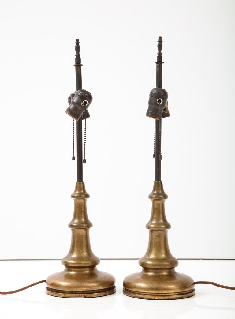 1950's French Bronze Table Lamps at 1stDibs