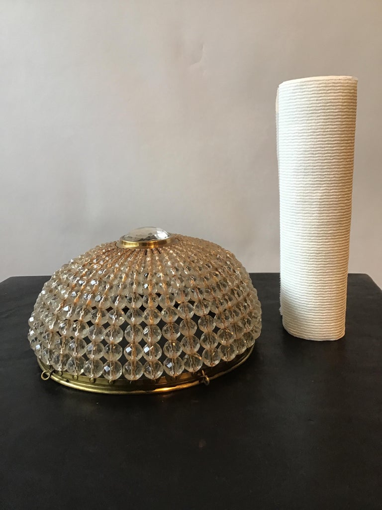 1950s French Crystal Beaded Shade For Sale at 1stDibs