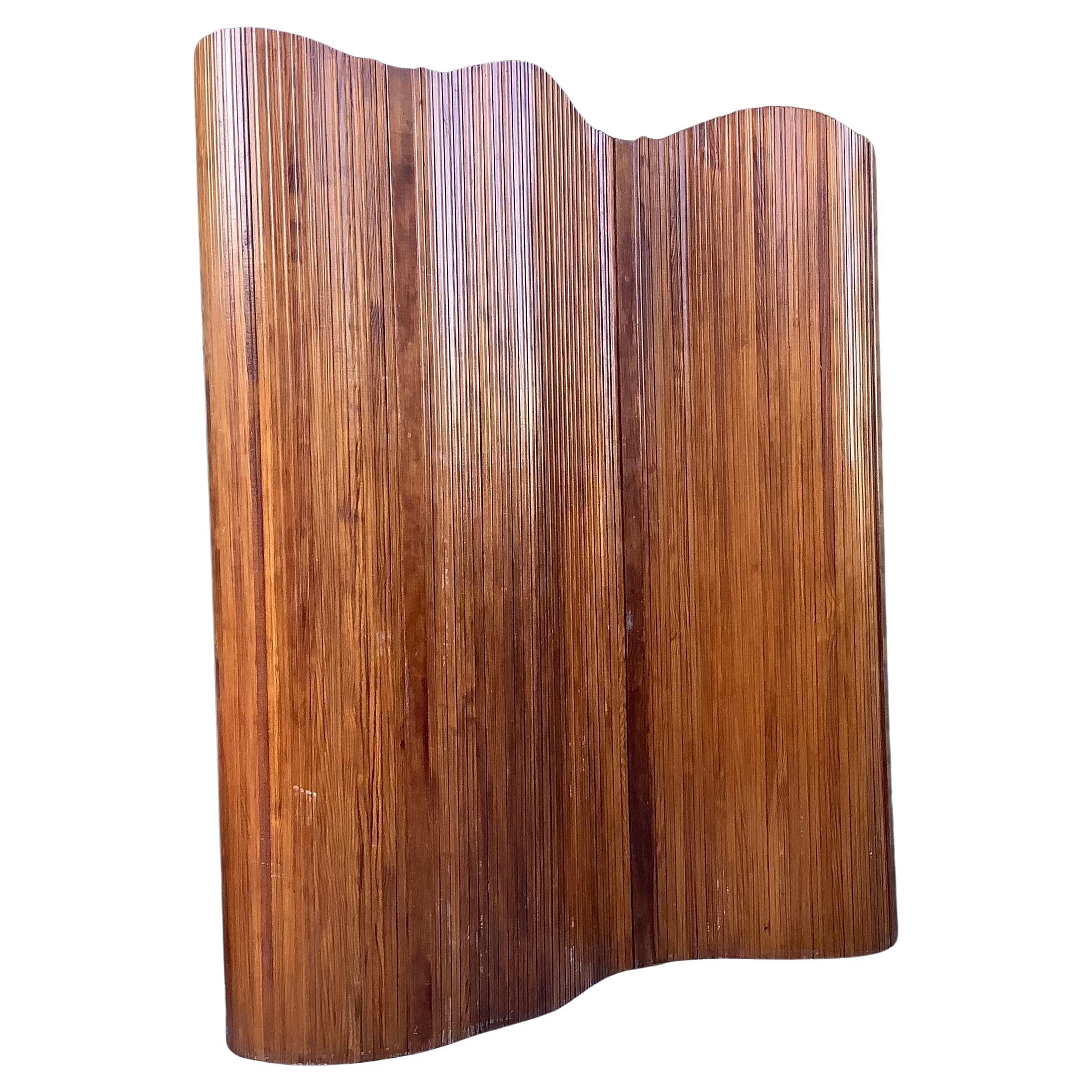 Lison de Caunes, "Paravent Eventails", straw marquetry screen, France ...