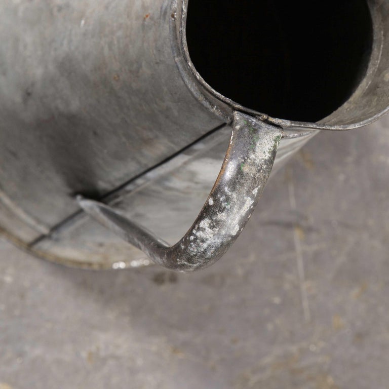 1950s, French Galvanised Large Tin Pitcher For Sale at 1stDibs