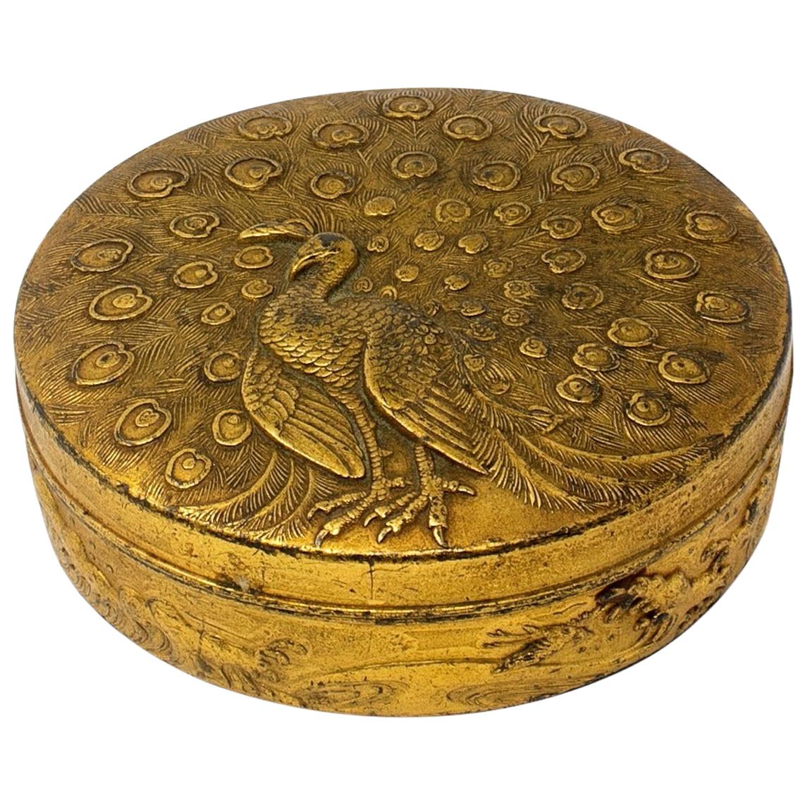 1950s Italian Florentine Box Chest with Crest Motif at 1stDibs