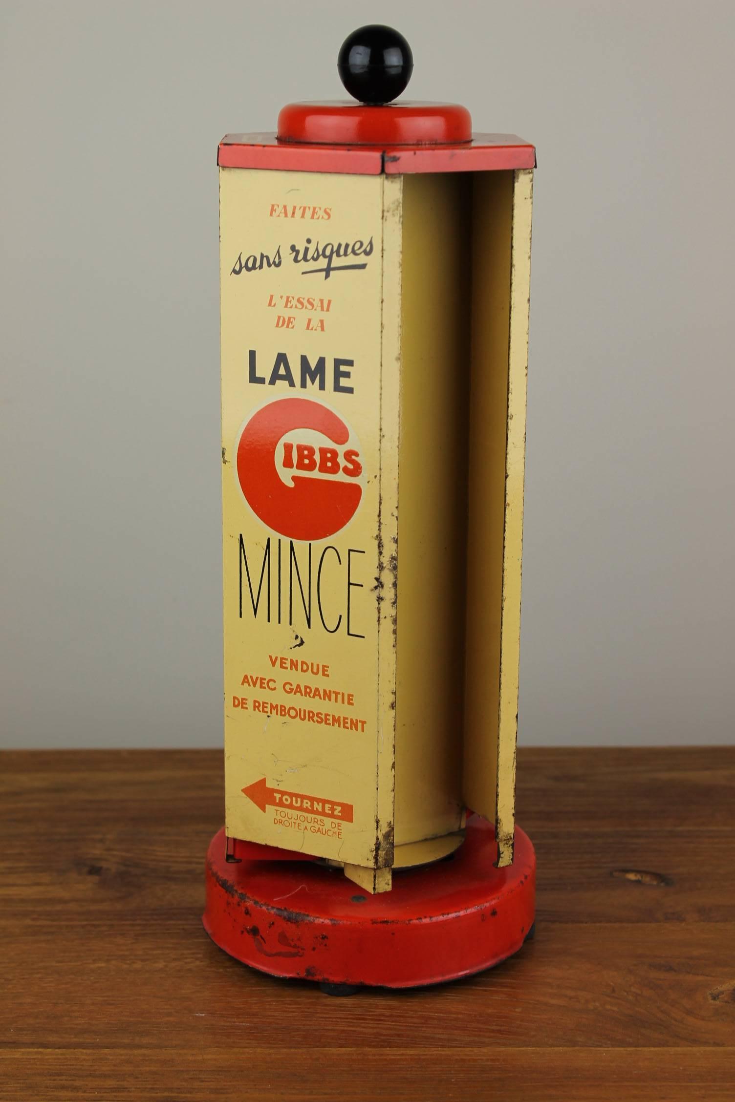 1950s Store Display Gibbs Shaving Razors, France For Sale at 1stDibs ...