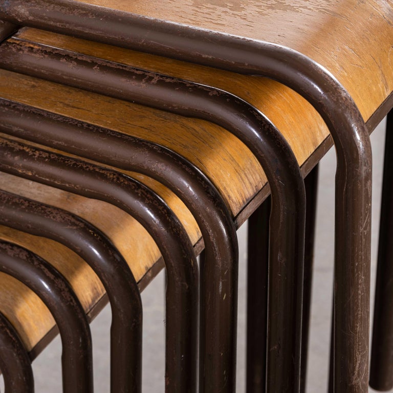 1950's French Mullca Dining Chairs Model 510 - Chocolate - Good ...