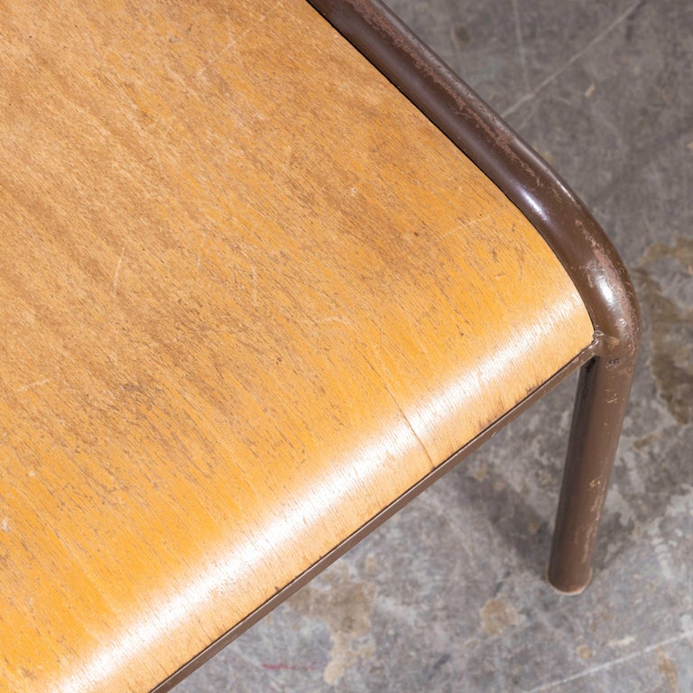 1950's French Mullca Dining Chairs Model 510, Chocolate, Set of Six For ...