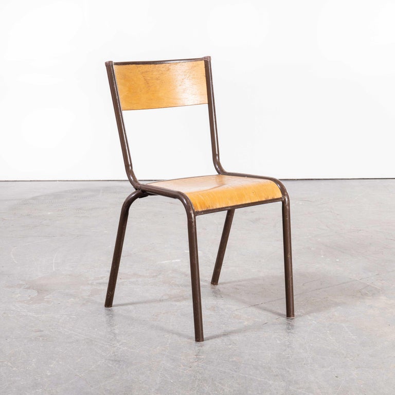 1950's French Mullca Dining Chairs Model 510, Chocolate, Set of Six For ...