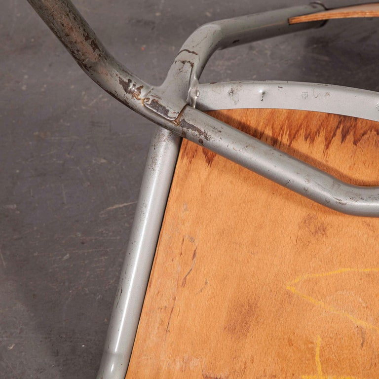 1950s French Silver Mullca Dining Chairs, Set of Six For Sale at ...