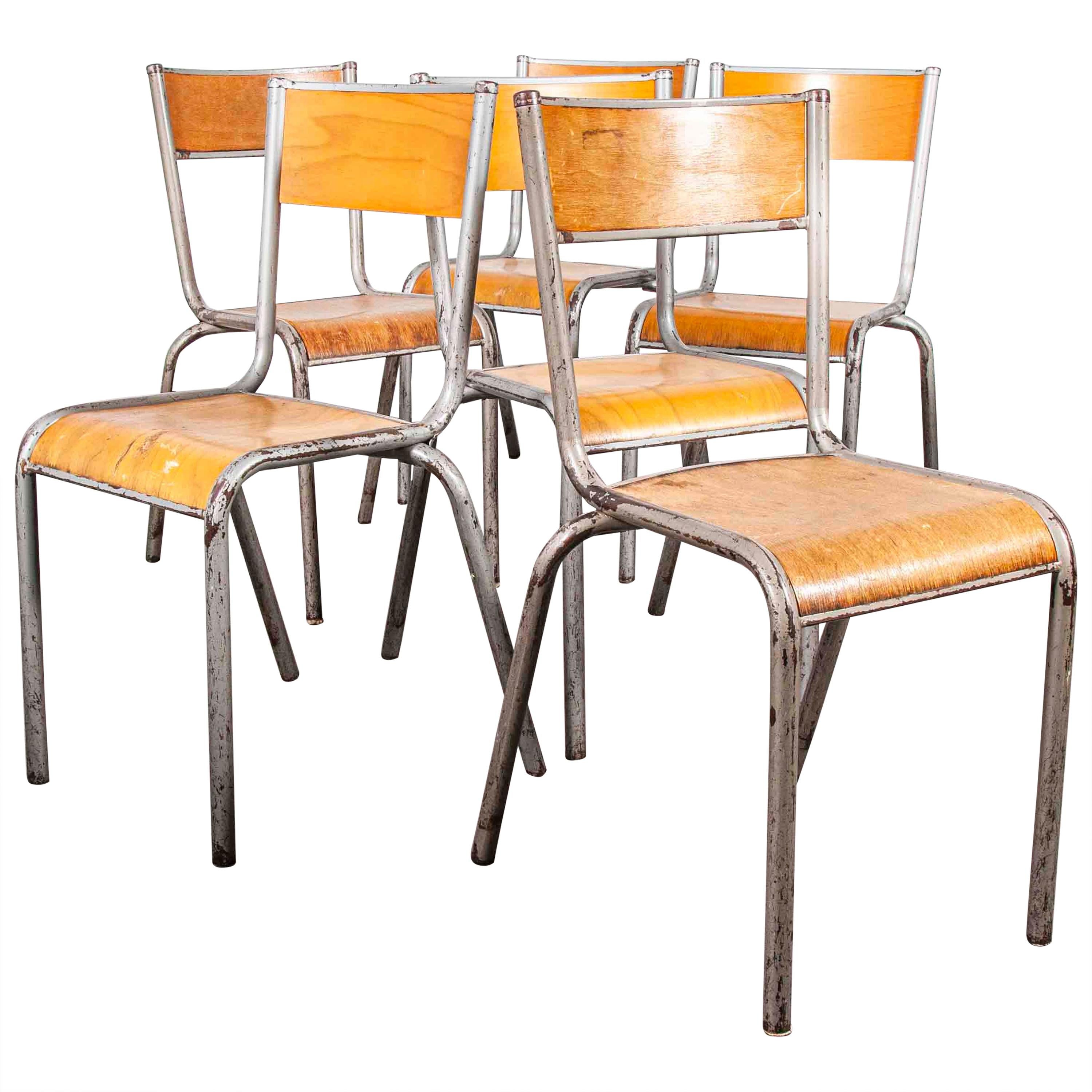 1950s Stacking Dining Chairs Made by Tecta Designed by Stafford, Set of ...