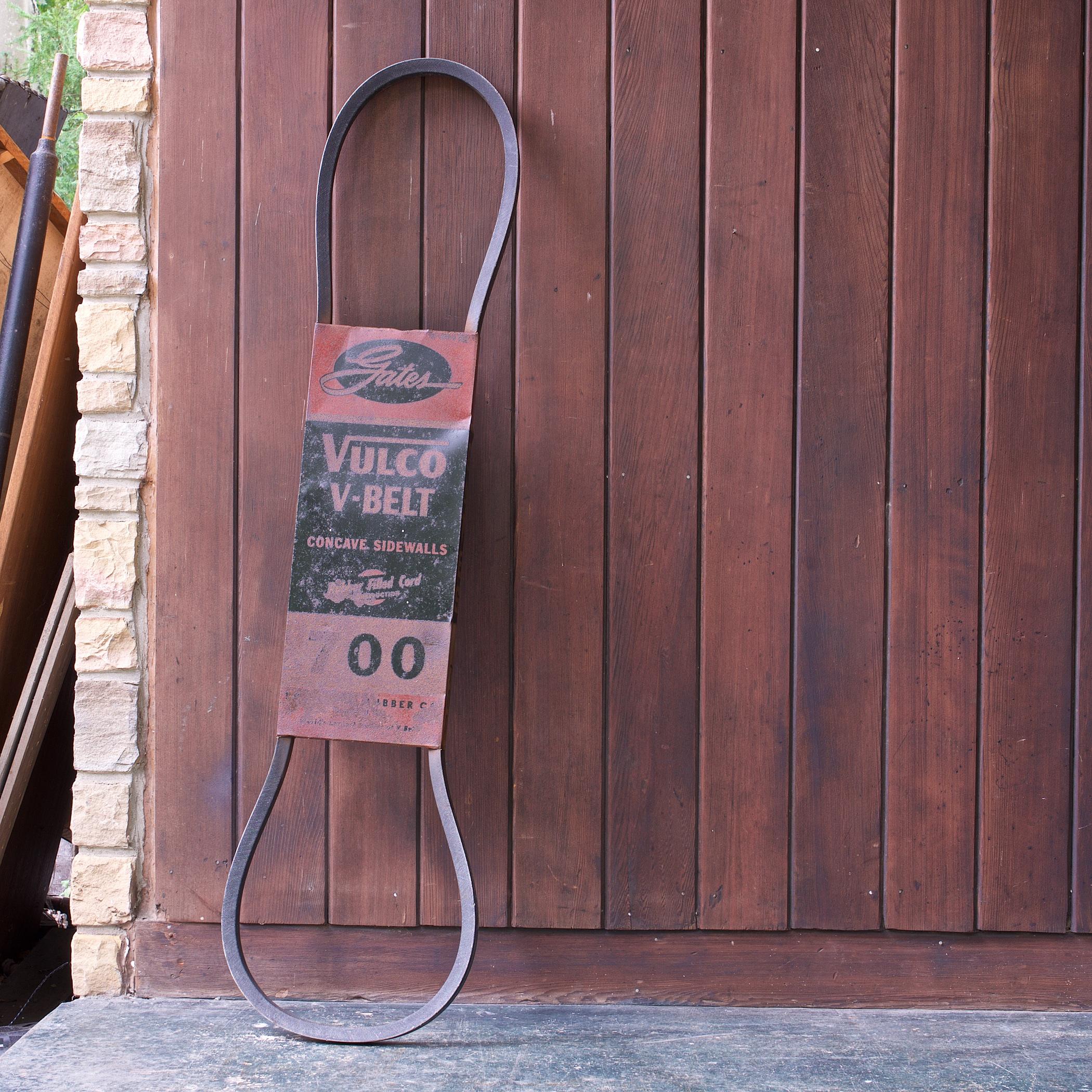 1950s Gates Vulco Belts Vintage Painted Tin Sign or Sales Display ...