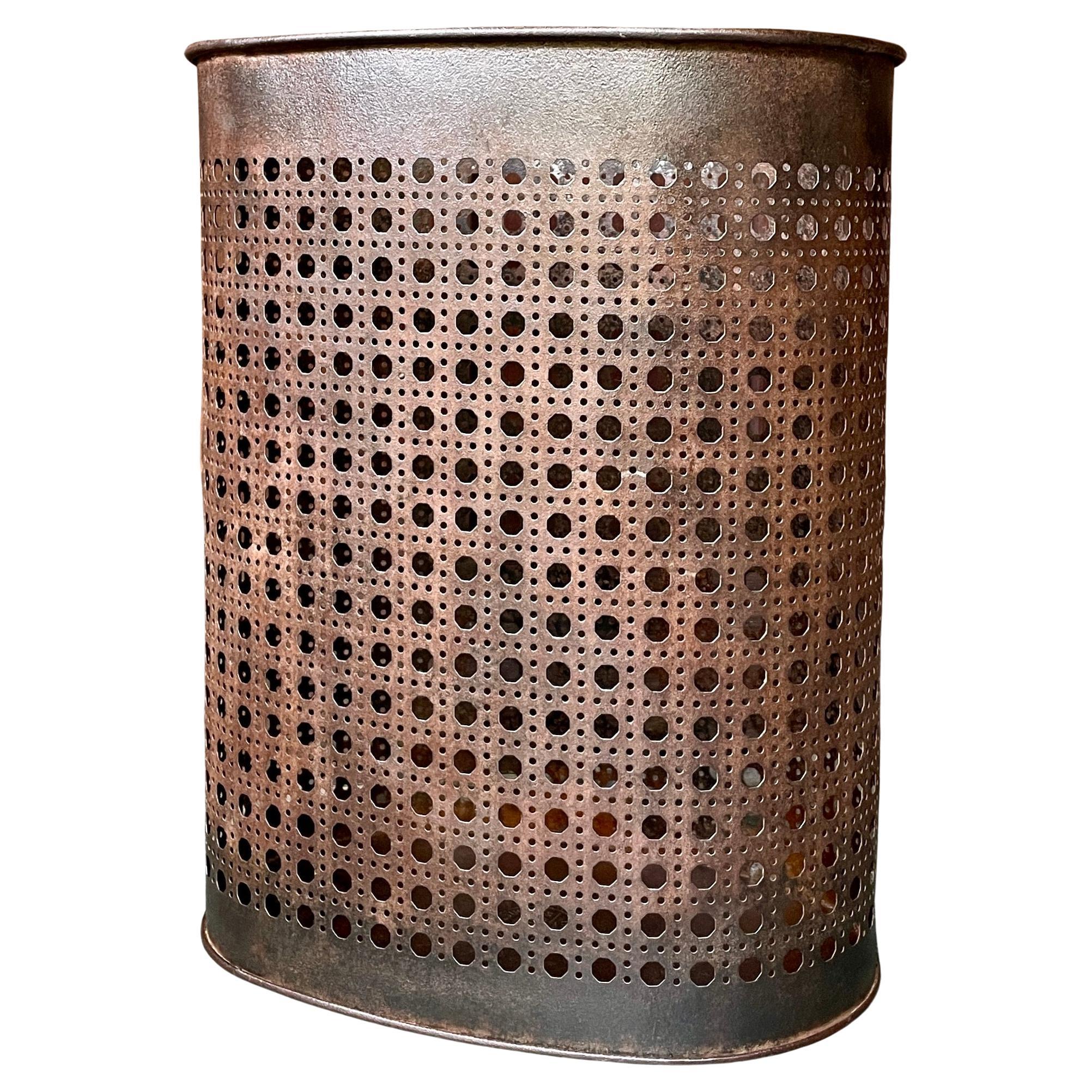 Vintage 1920s Industrial Vulcanized Office Factory Desk Wastebasket ...