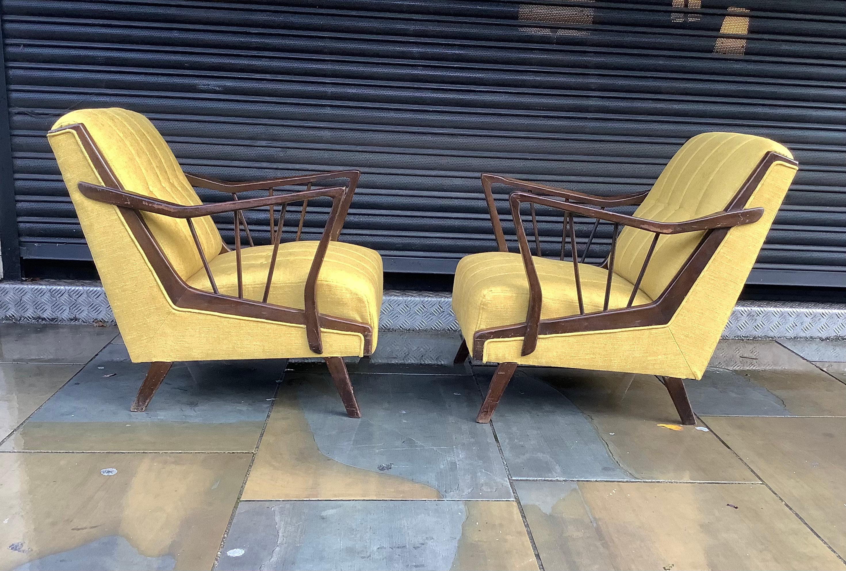 1950’s German Armchairs For Sale at 1stDibs