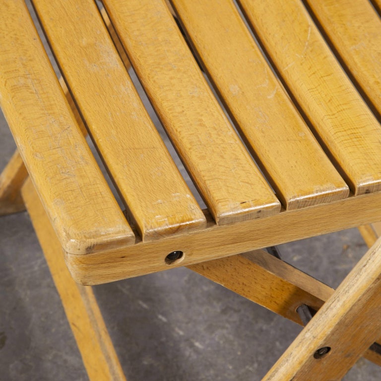 1950s German Beech Folding Dining Chairs, Various Quantities Available ...
