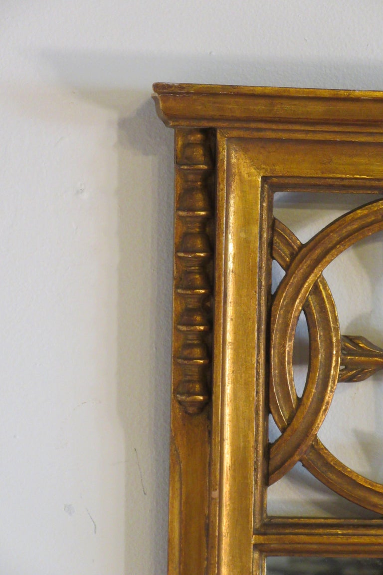 1950s Gilt Arrow Mirror For Sale at 1stdibs