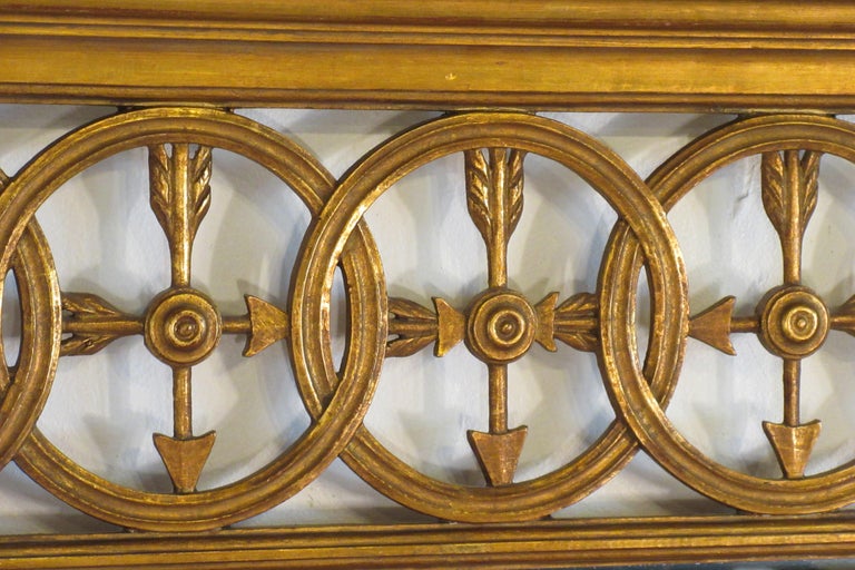 1950s Gilt Arrow Mirror For Sale at 1stdibs