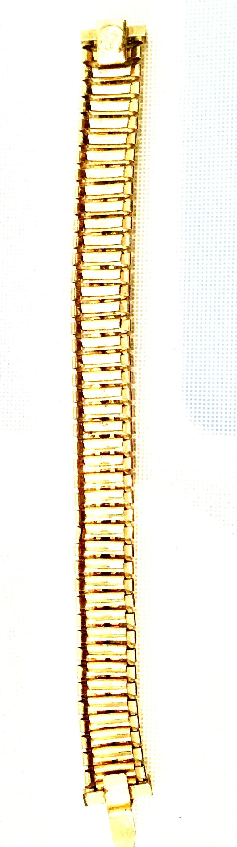 1950'S Gol and Swarovski Crystal Rhinestone Link Bracelet By, Jewels By ...