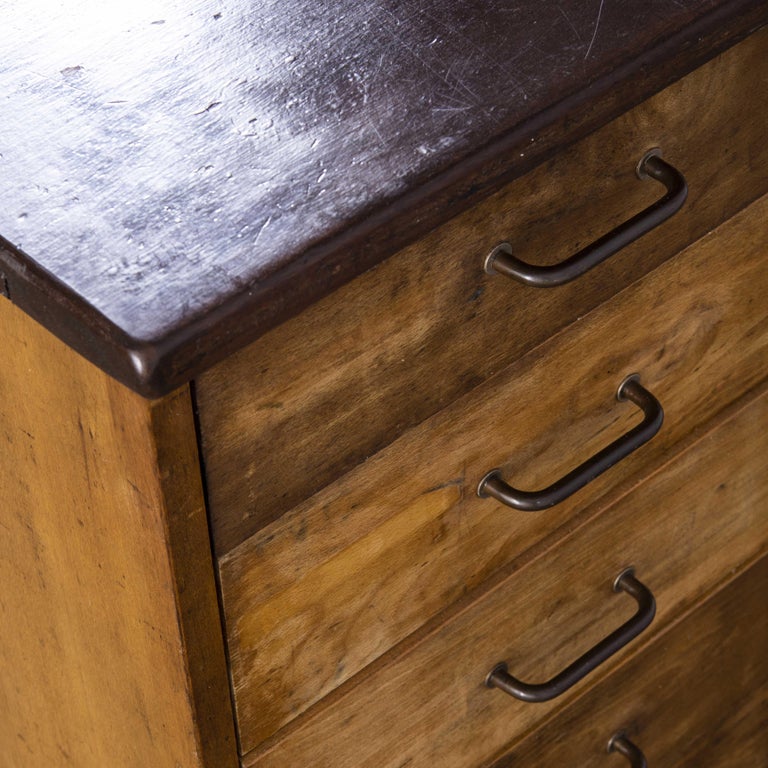 1950's Good Sized School Laboratory Chest of Drawers For Sale at 1stDibs