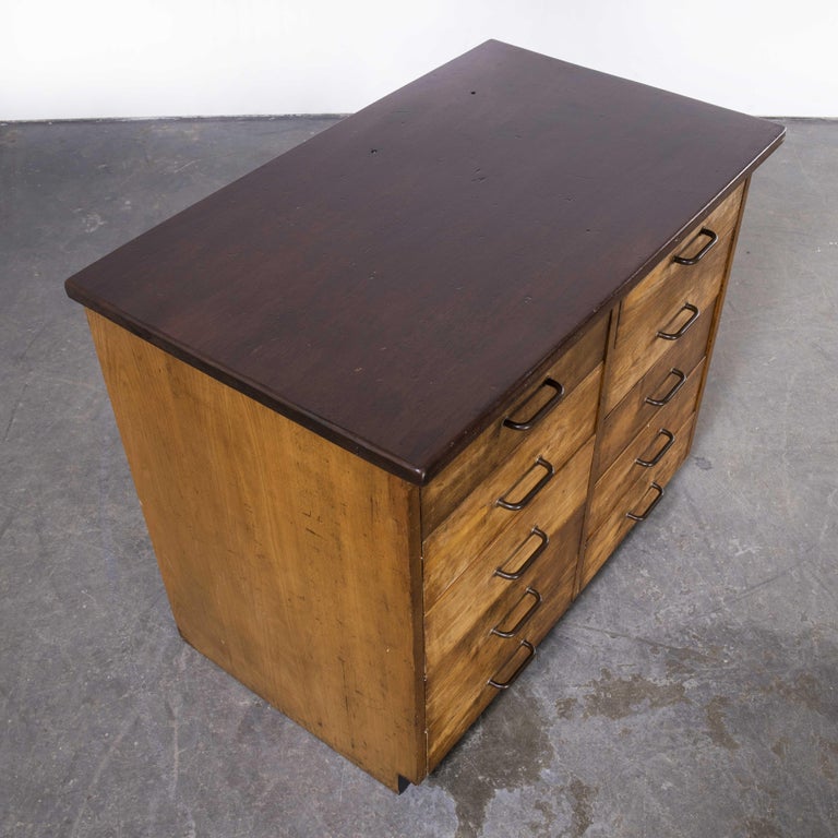 1950's Good Sized School Laboratory Chest of Drawers For Sale at 1stDibs