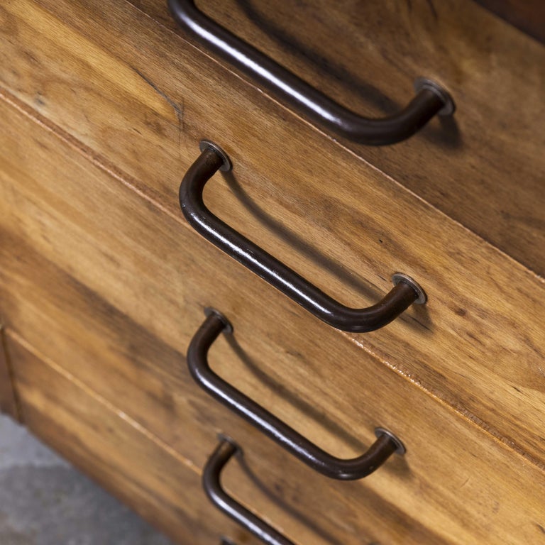 1950's Good Sized School Laboratory Chest of Drawers For Sale at 1stDibs