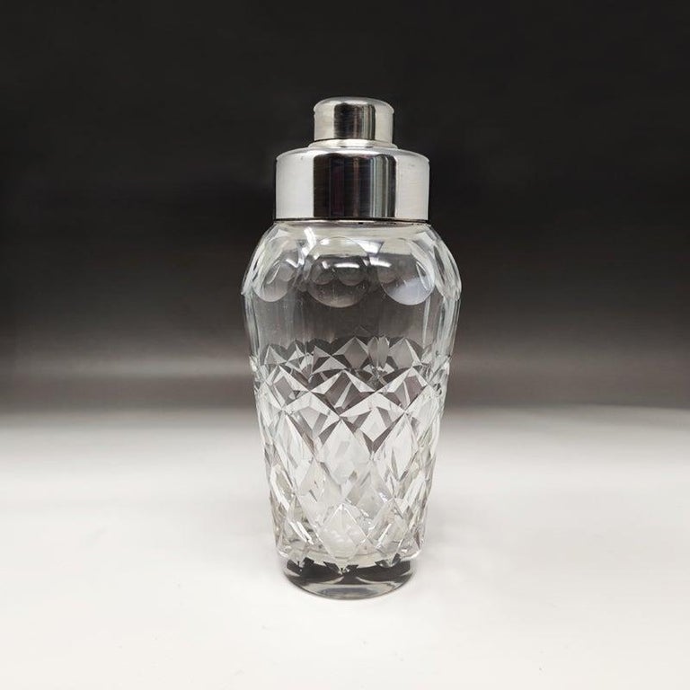 1950s Gorgeous Bohemian Cut Crystal Cocktail Shaker, Made in Italy For ...