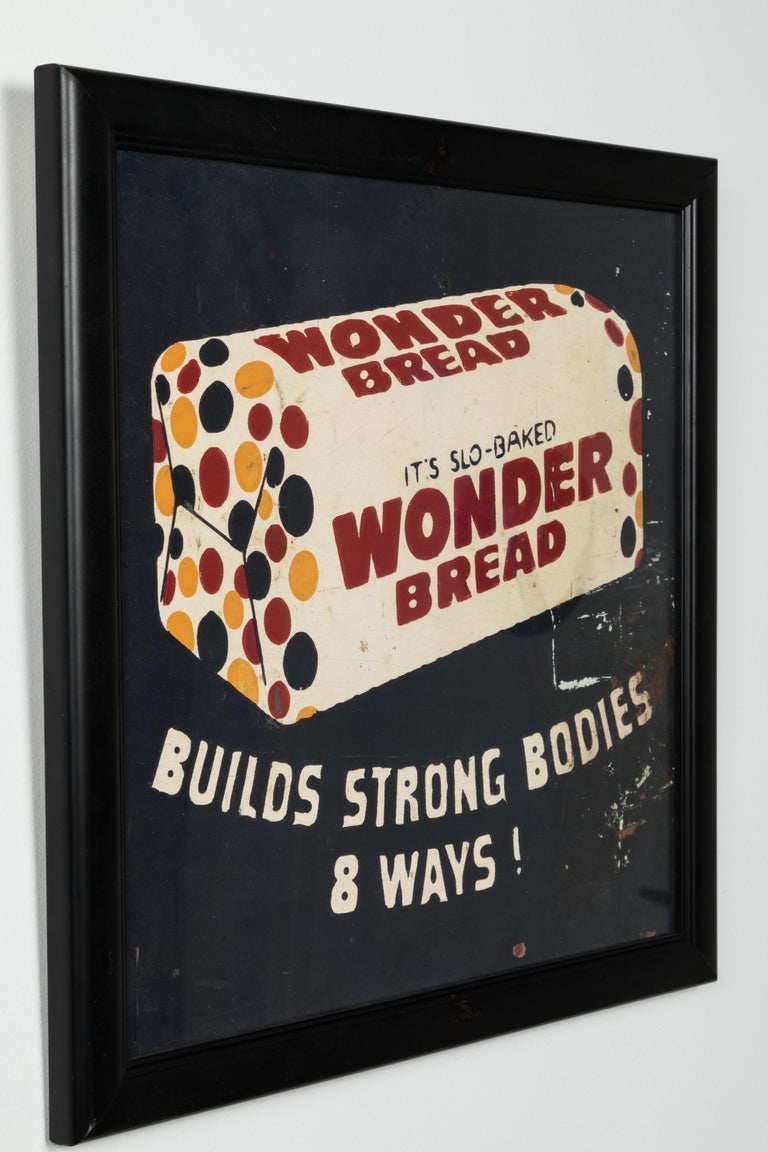 1950s Hand Painted Advertising Wonder Bread Pop Art at 1stdibs