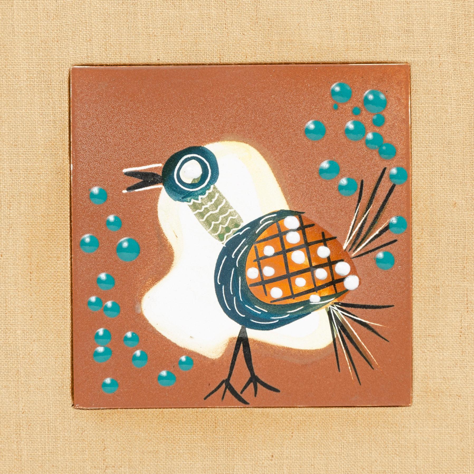 1950s Hand Painted Tile by Harris Strong at 1stDibs