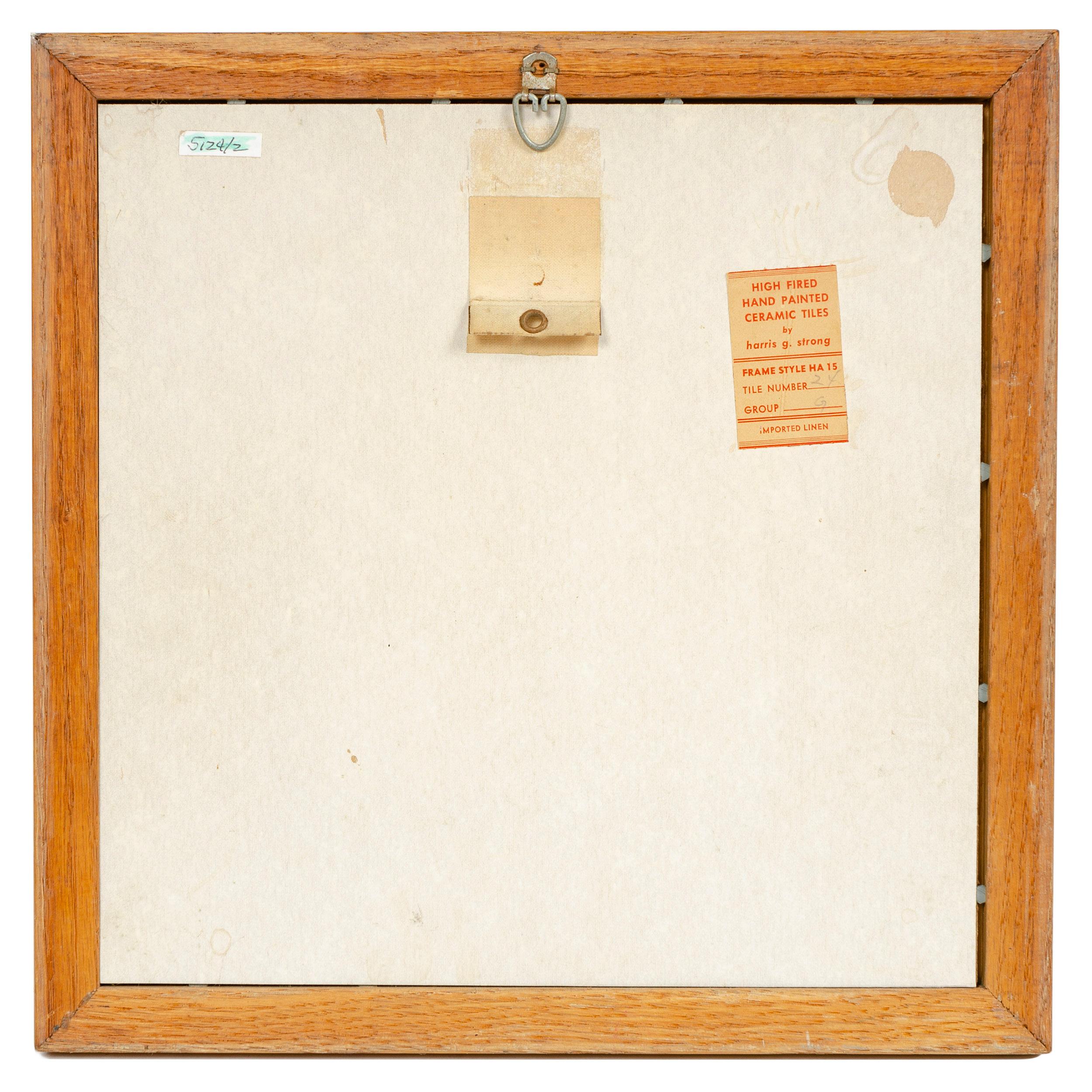 1950s Hand Painted Tile by Harris Strong at 1stDibs