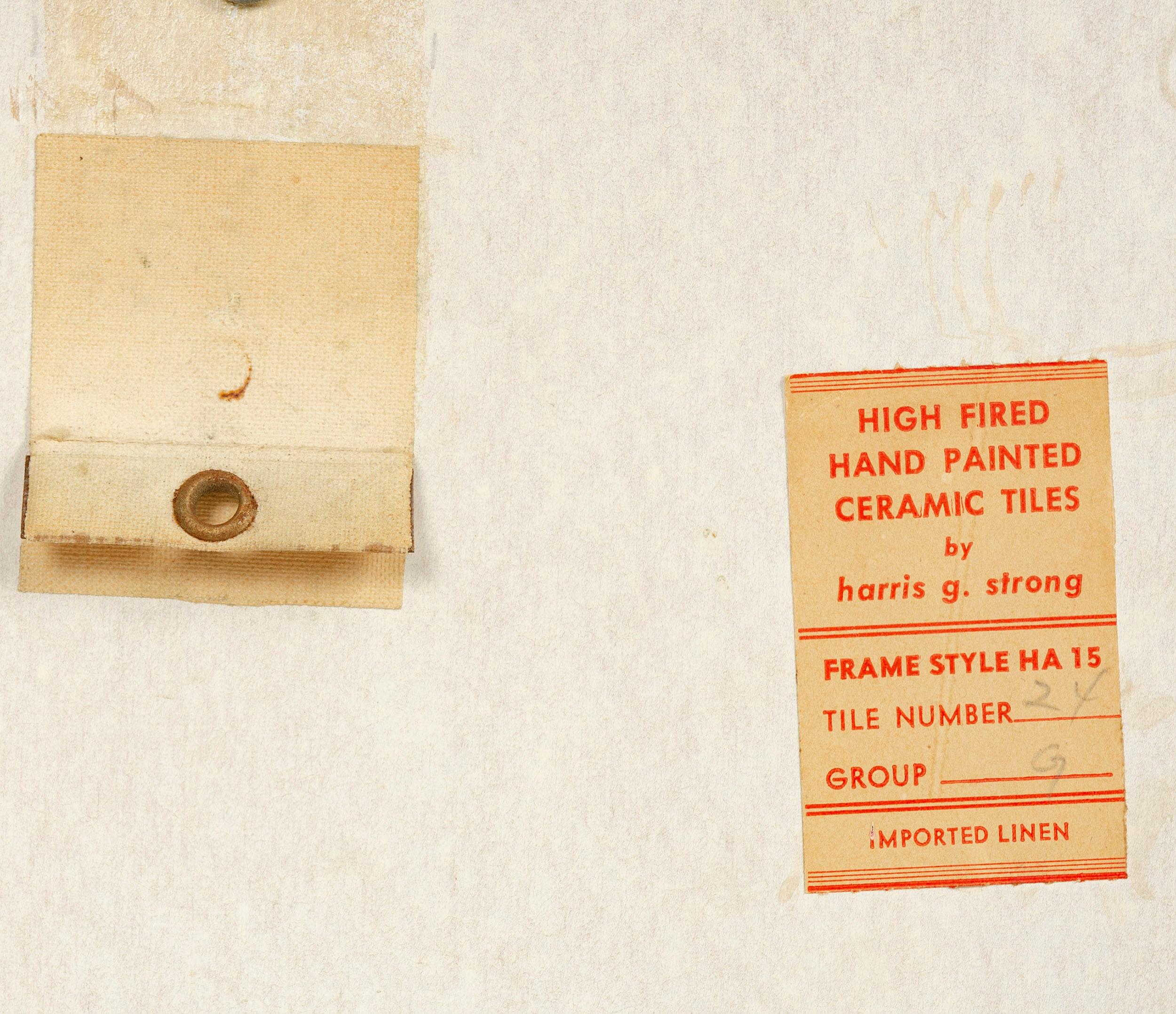 1950s Hand Painted Tile by Harris Strong at 1stDibs