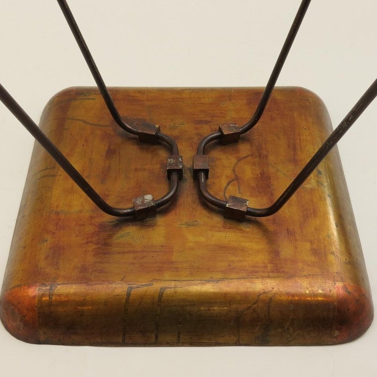 1950s Handmade Copper Plant Table Aubock Style For Sale at 1stDibs