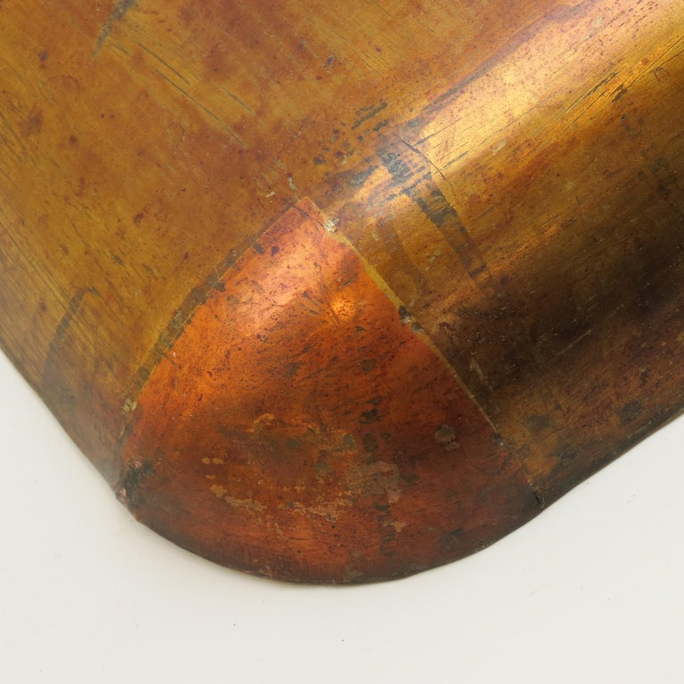 1950s Handmade Copper Plant Table Aubock Style For Sale at 1stDibs